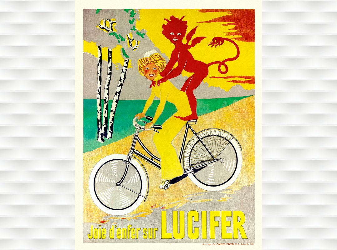 Lucifer Vintage Bicycle Poster - Etsy