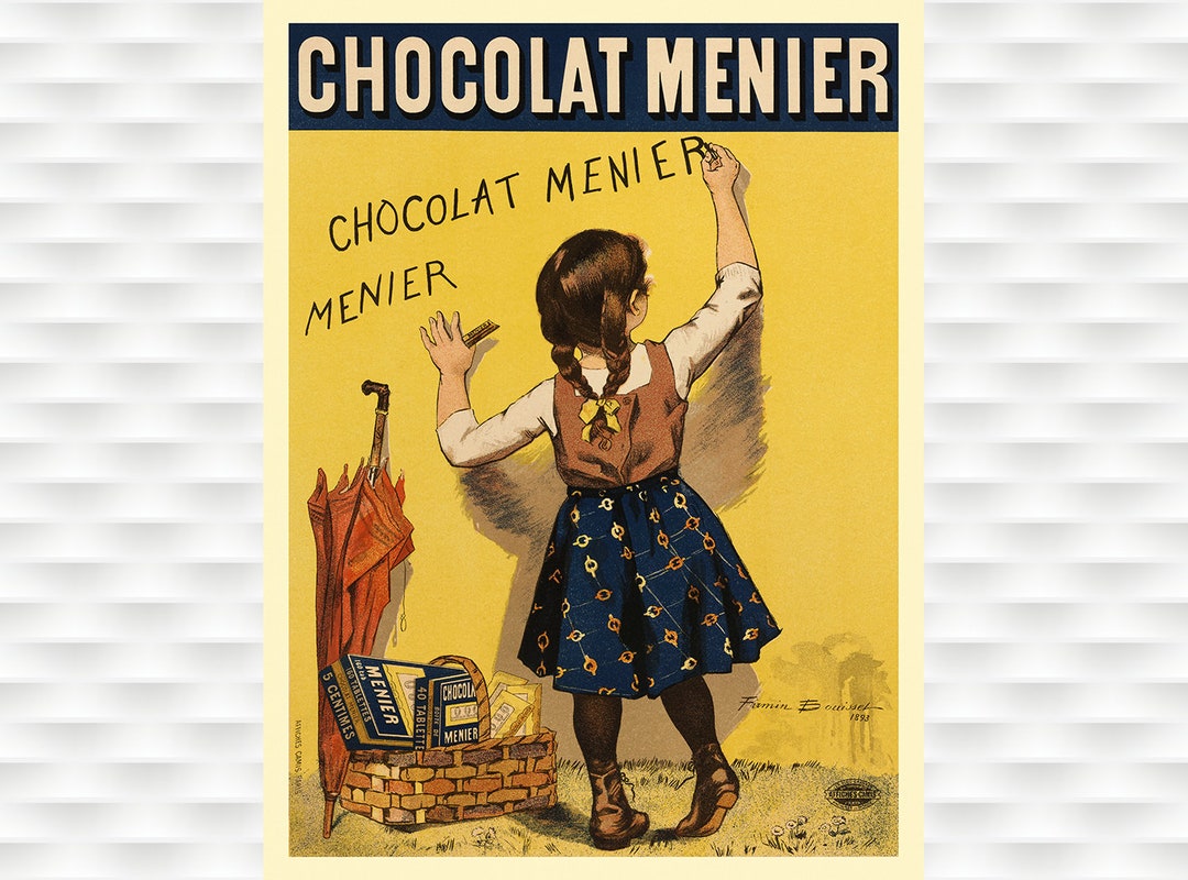 Chocolat Menier Vintage Poster - Etsy