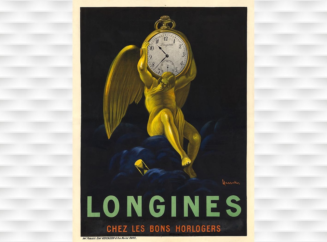 Longines Watch Poster - Cappiello Poster - Etsy