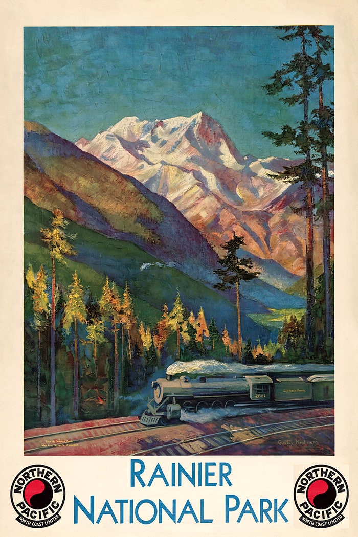 Pacific NW Posters Set of Four Individual Travel Posters | Etsy