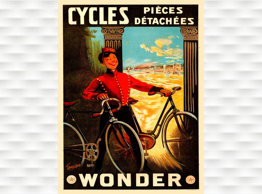 Cycles Wonder Bicycle Poster - Etsy