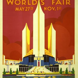 Chicago Century of Progress - World's Fair Poster - Etsy