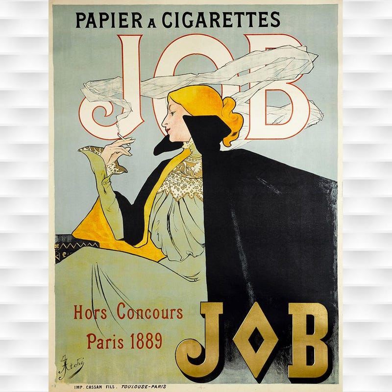 Job Cigarettes Poster - Etsy UK