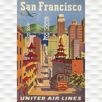 Vintage Airline Posters, Set of 21 Airline Posters, Vintage Travel ...