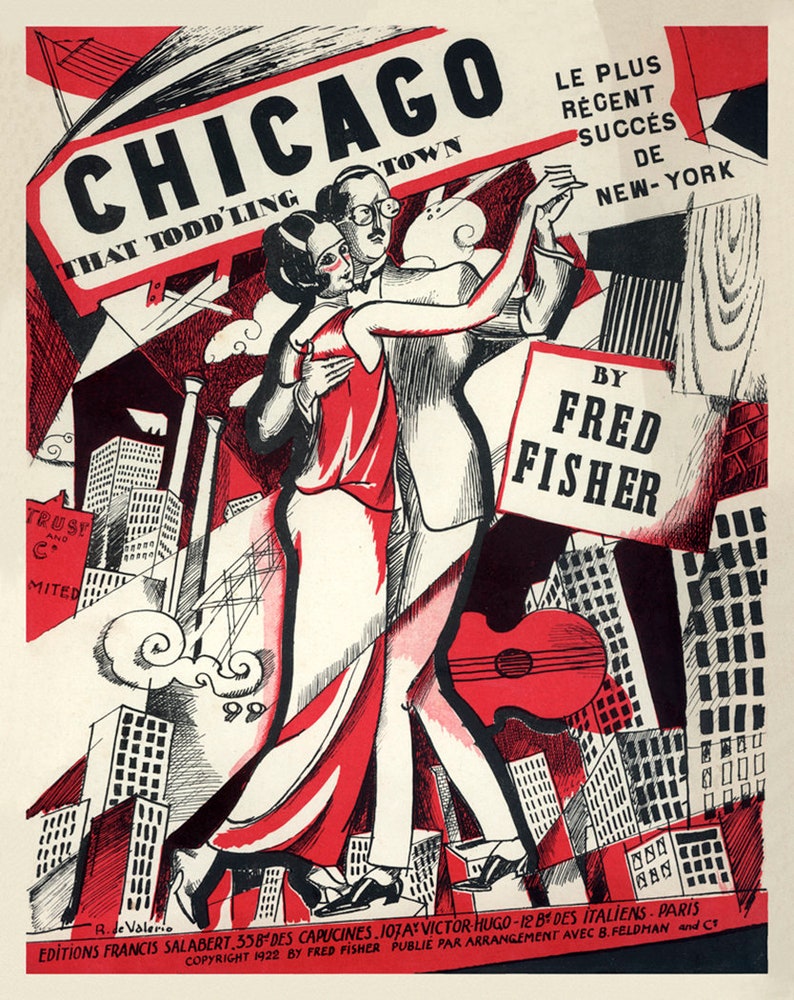 Chicago Town Poster Music Poster Chicago Music Poster Music - Etsy