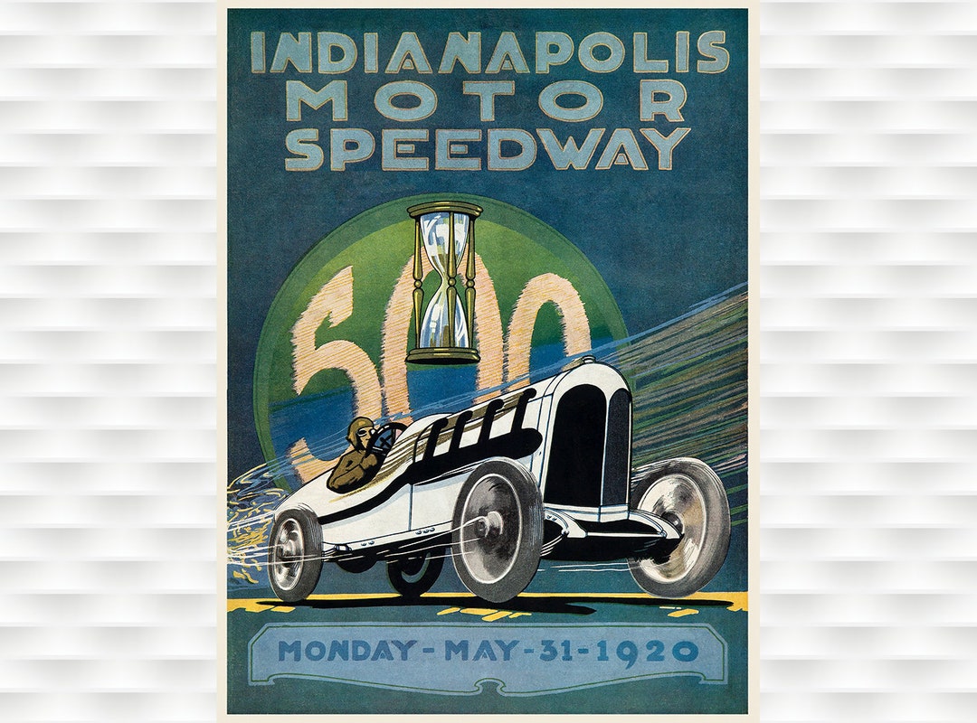 1920 Indianapolis Motor Speedway - Indy 500 Poster Prints - Etsy