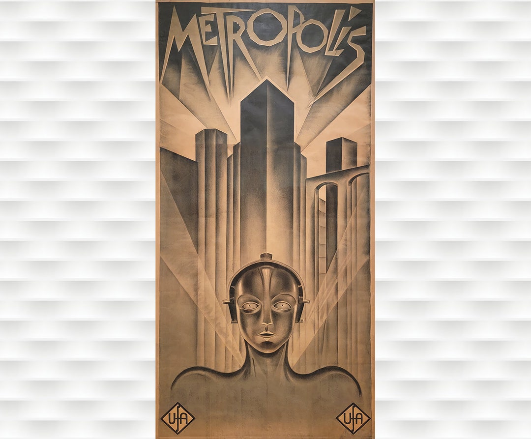 Metropolis 1927 Movie Poster Art Print Fritz Lang Postervintage Poster ...