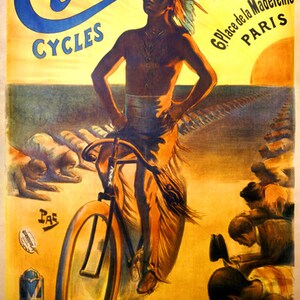 Cycles Cleveland Poster Cycling Poster Bicycle Art Vintage - Etsy