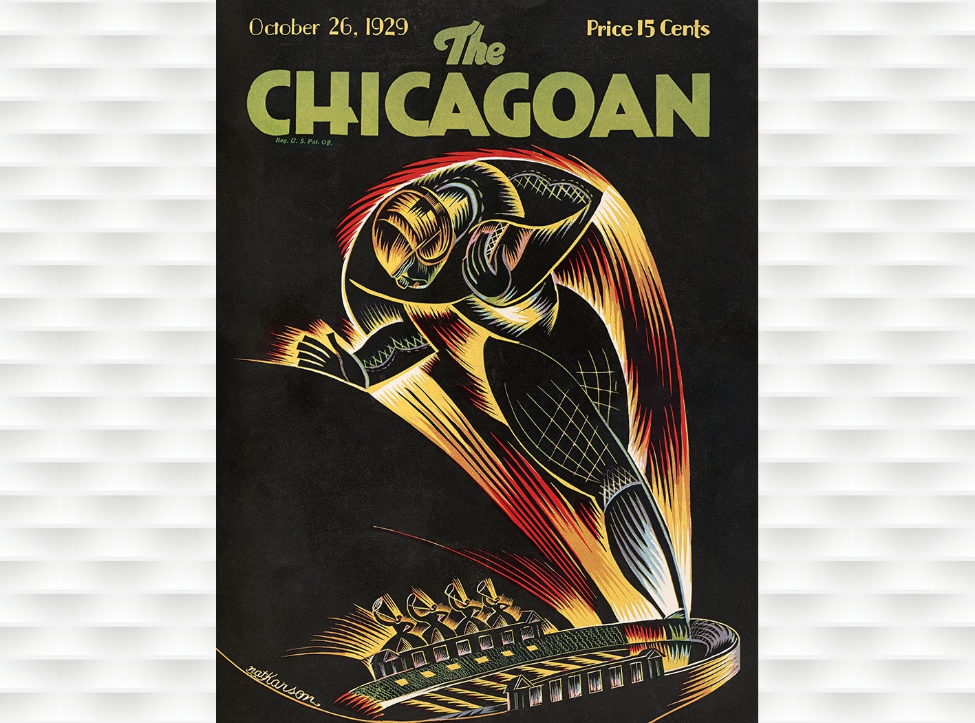 The Chicagoan 1929 - Jazz Age Magazine Poster - Etsy