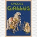 Cycles Gallus Bicycle Poster Cycling Poster Bicycle Art Vintage Bicycle ...