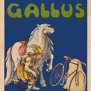 Cycles Gallus Bicycle Poster Cycling Poster Bicycle Art Vintage Bicycle ...