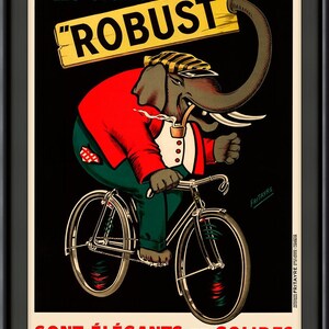 Cycles Robust Bicycle Poster Cycling Poster Bicycle Art Vintage Bicycle ...
