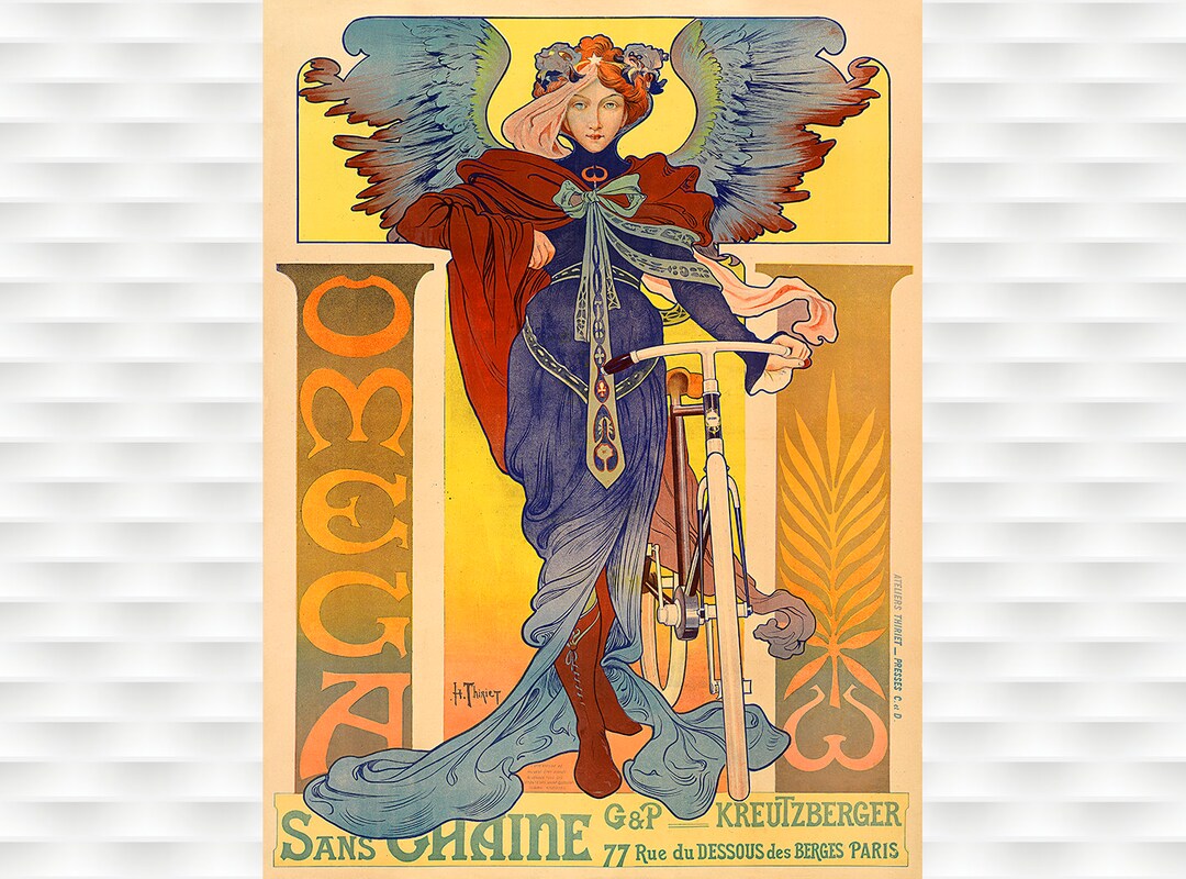 Omega Bicycle Poster Cycling Poster Bicycle Art Vintage - Etsy