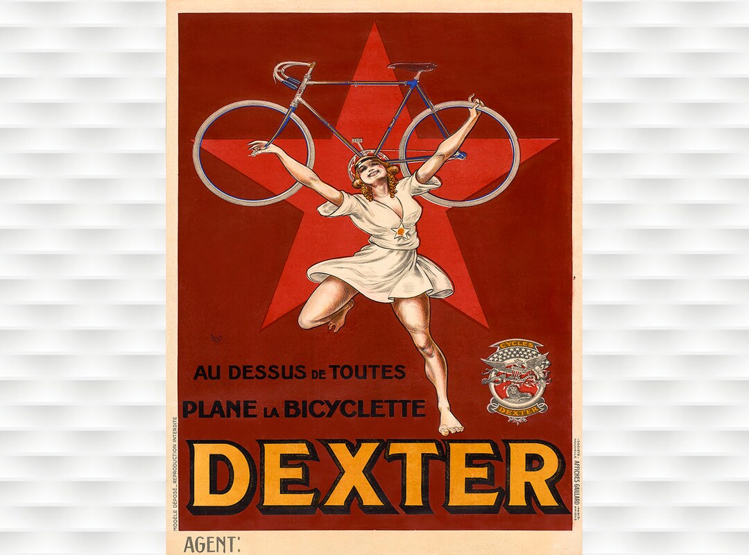 Dexter Bicycle Poster by Mich - Etsy