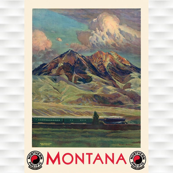Northern Pacific Railway Poster - Etsy