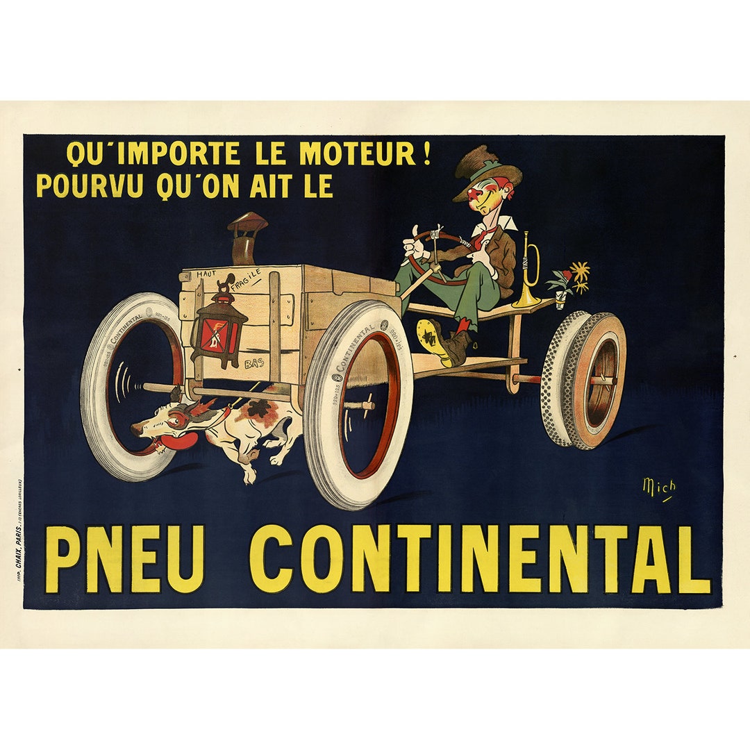 Pneu Continental Tire Poster - Mich Poster - Etsy