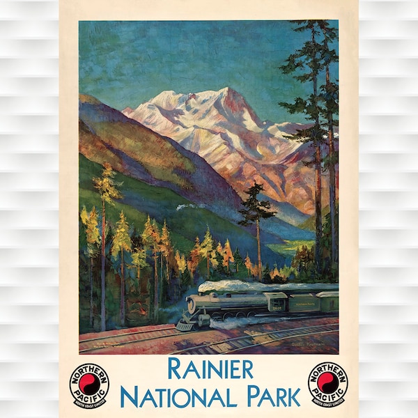 Northern Pacific Railway Poster - Etsy