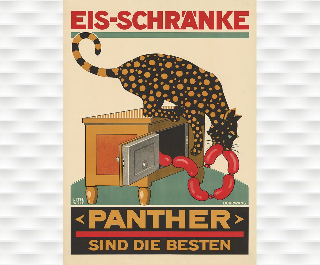 Panther Refrigerator Poster - Etsy
