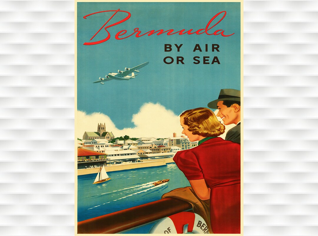 Bermuda Travel Poster Island Travel Poster Birthday Gift - Etsy
