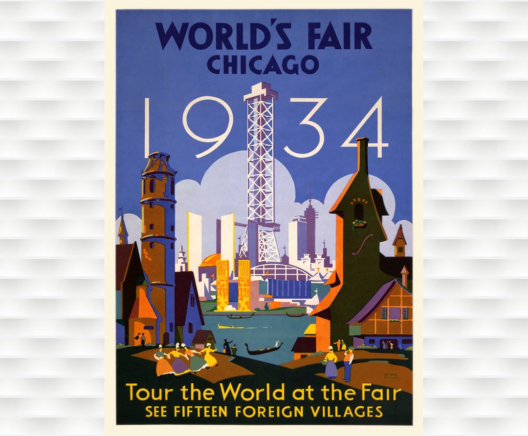 Chicago Century of Progress Vintage World's Fair Poster - Etsy