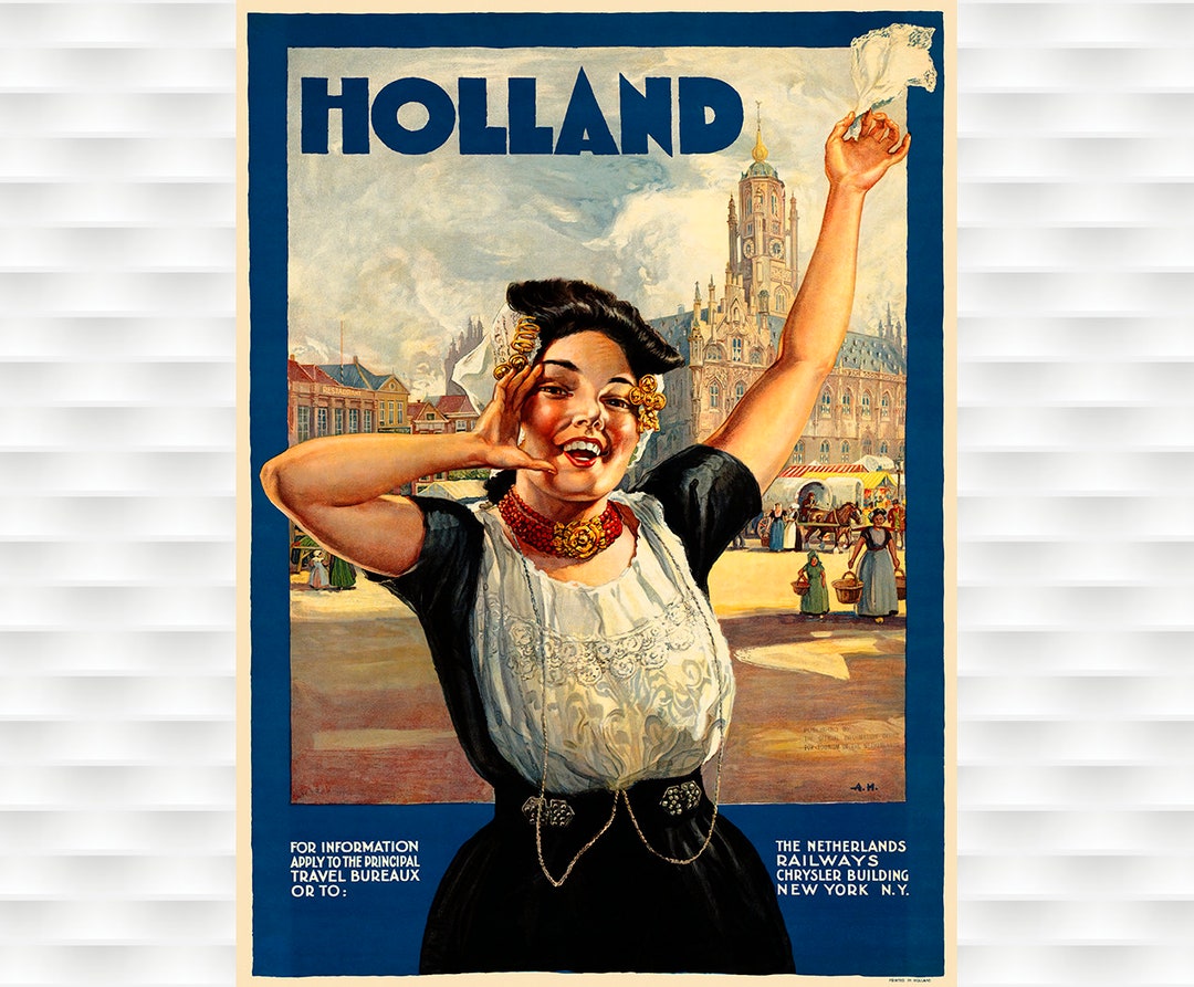 Holland Netherlands Travel Poster - Etsy