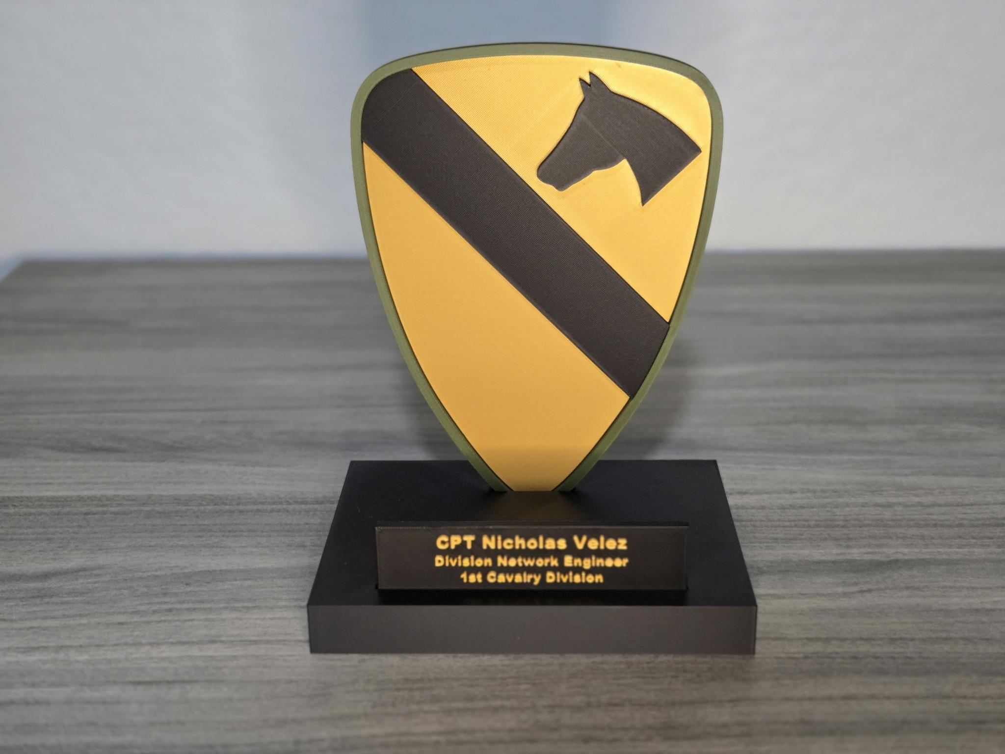 Personalized US ARMY Unit Insignia Plaque | Military Gift | PCS Gift - Etsy