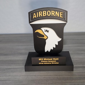 Personalized US ARMY Unit Insignia Plaque | Military Gift | PCS Gift - Etsy