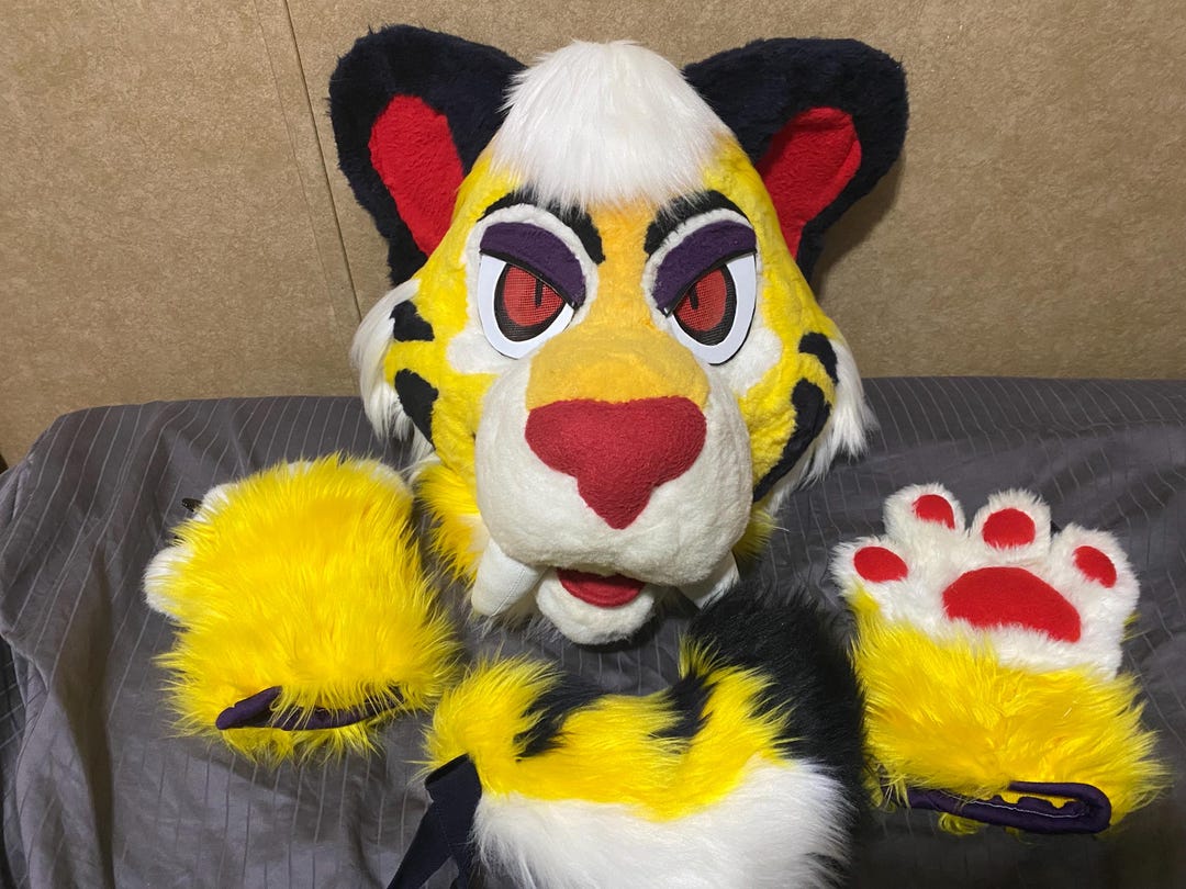Yellow Sabertooth Full Partial Fursuit — Character Rights Included - Etsy
