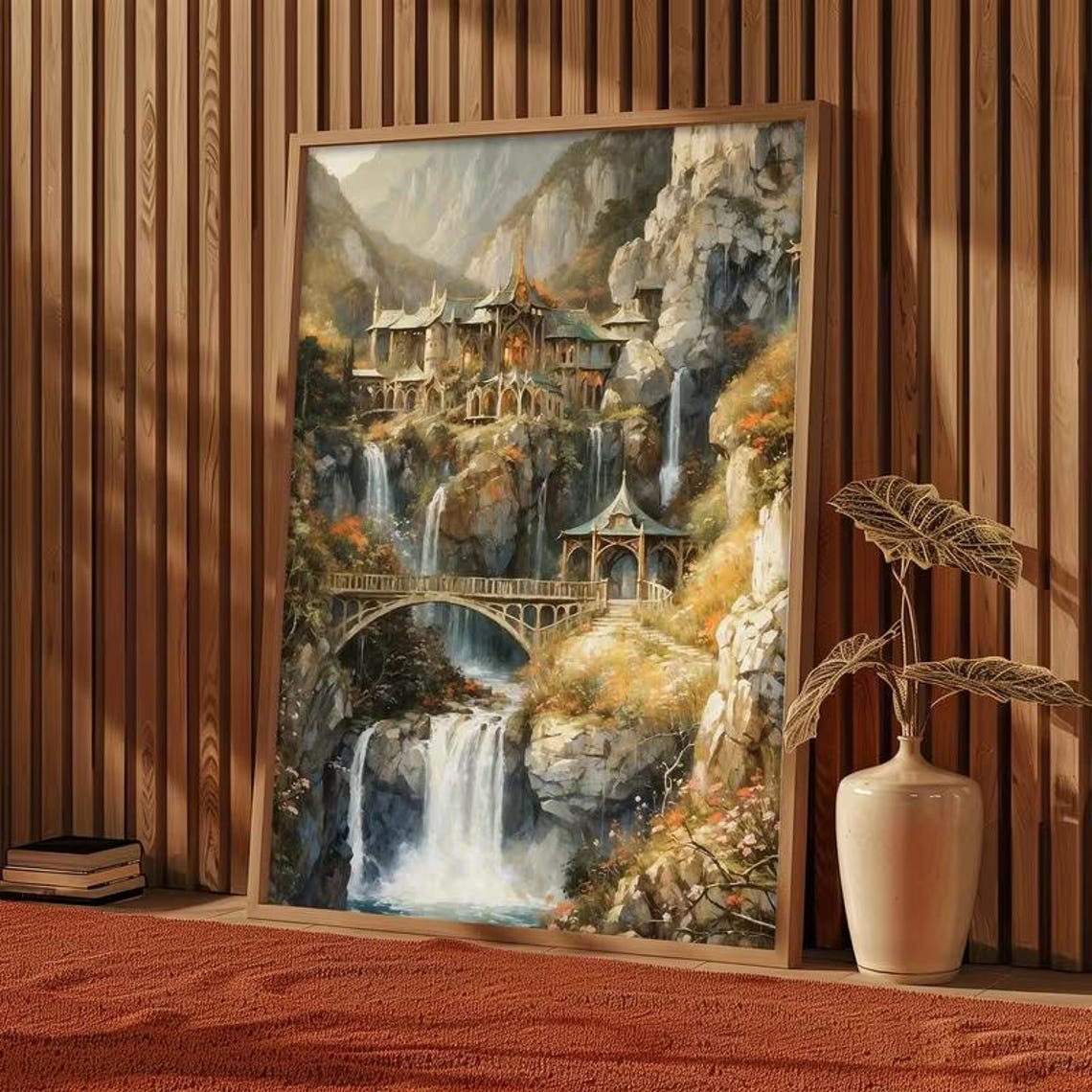 Elvish Rivendell High Fantasy Lotr Poster - Matte Print Poster - Etsy