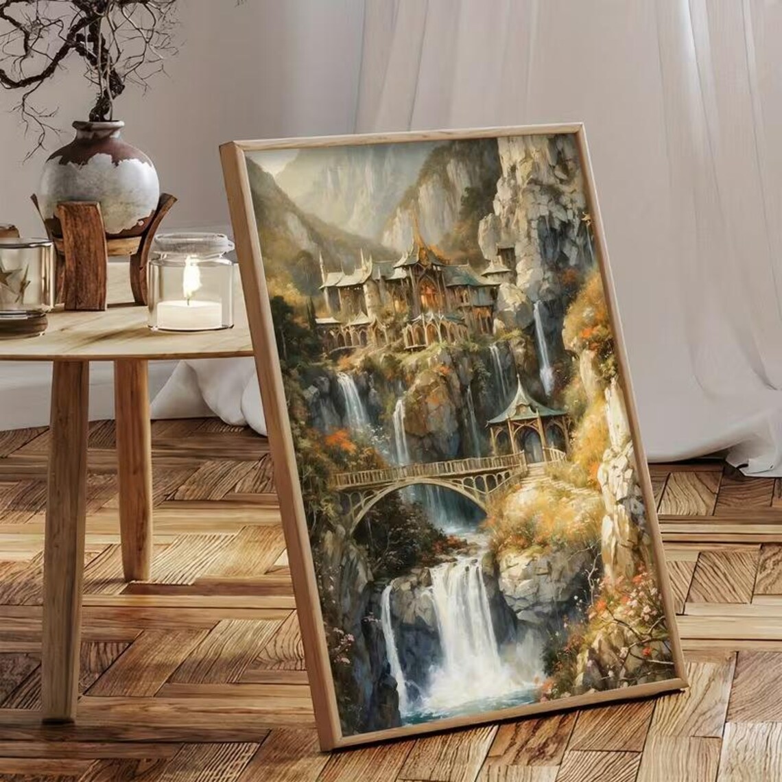 Elvish Rivendell High Fantasy Lotr Poster - Matte Print Poster - Etsy