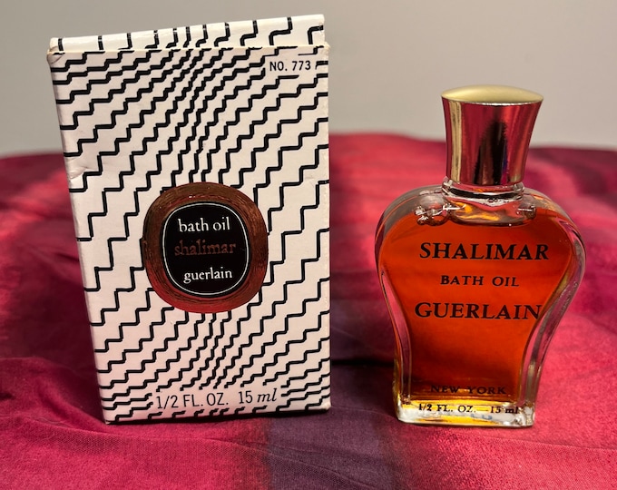 Vtg Guerlain Shalimar Bath Oil W Box, 15ml 0.5oz 773-S - Etsy