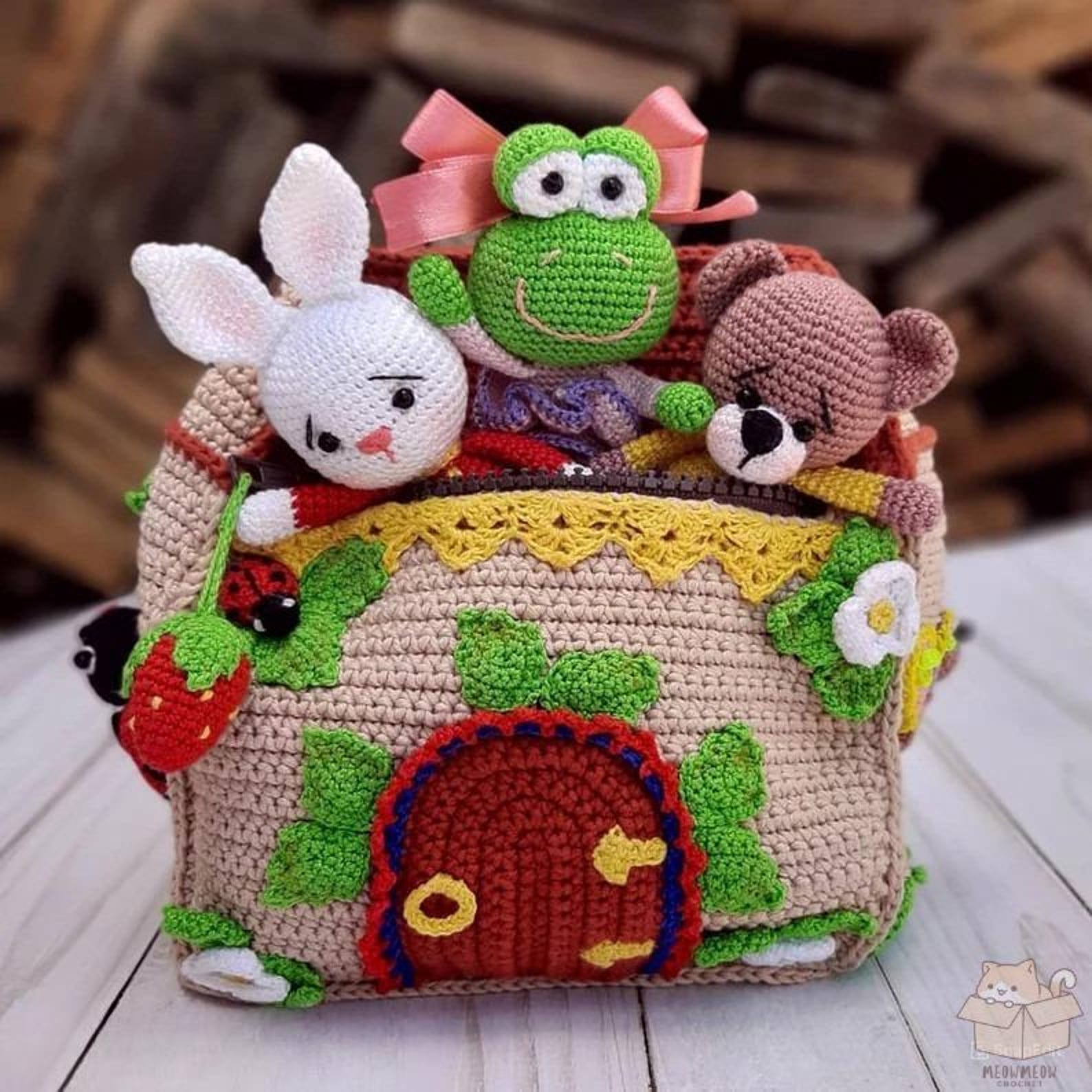 The Little House Finger Puppets Crochet Pattern Allows You to Use the ...
