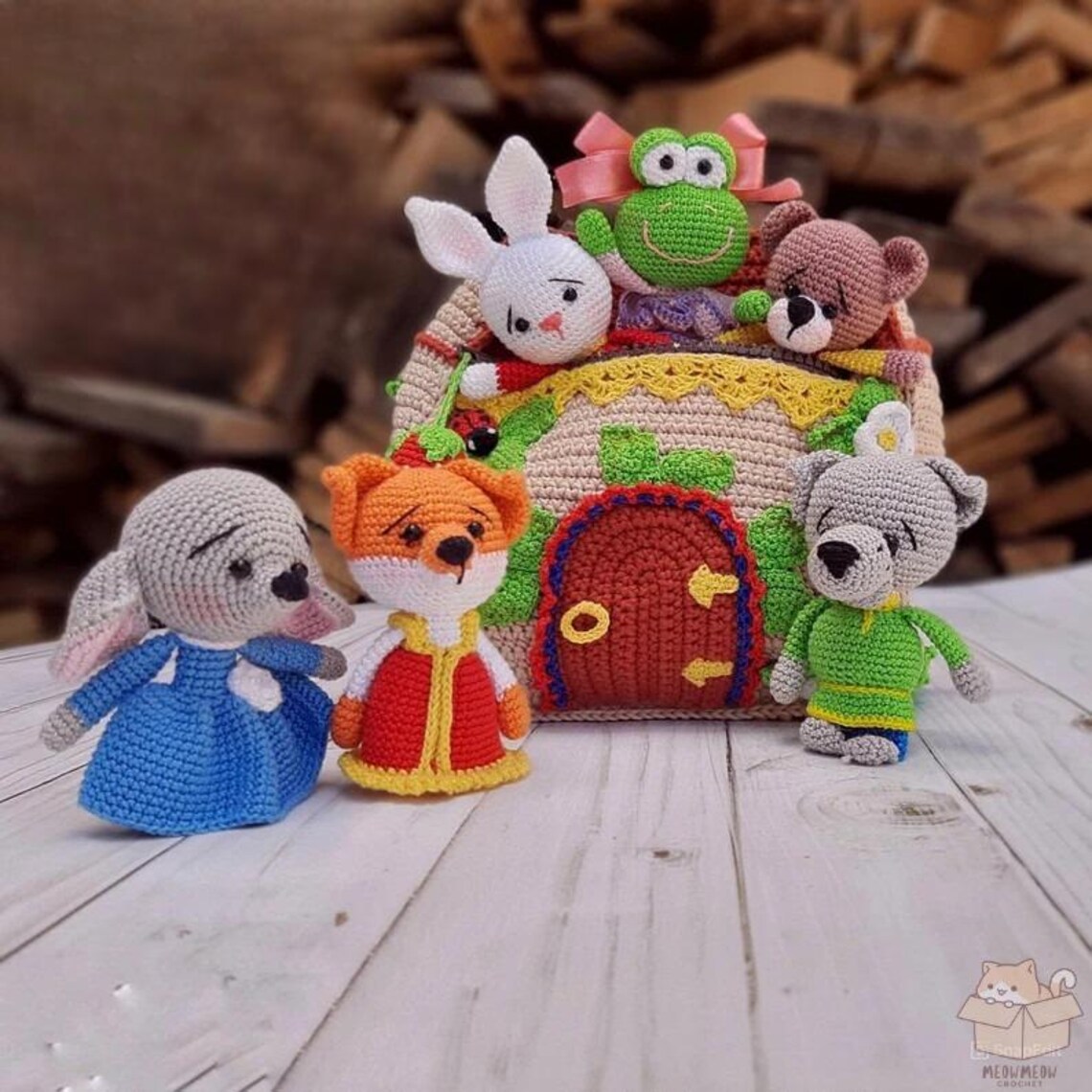 The Little House Finger Puppets Crochet Pattern Allows You to Use the ...