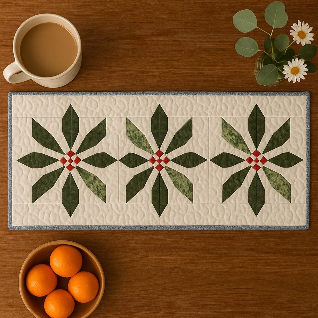 Pineleaf Symphony Quilt Pattern: Easy DIY PDF Download (25” X 67″) - Etsy