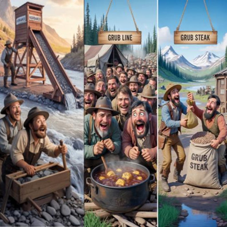 Prospector’s Slang Book Gold Rush Dictionary Funny Frontier Mining ...