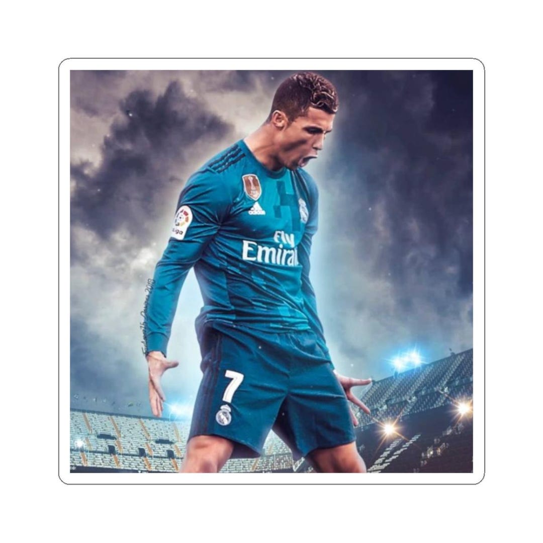 Cristiano Ronaldo Glossy Stickers, Soccer Superstar Vinyl Decals - Etsy