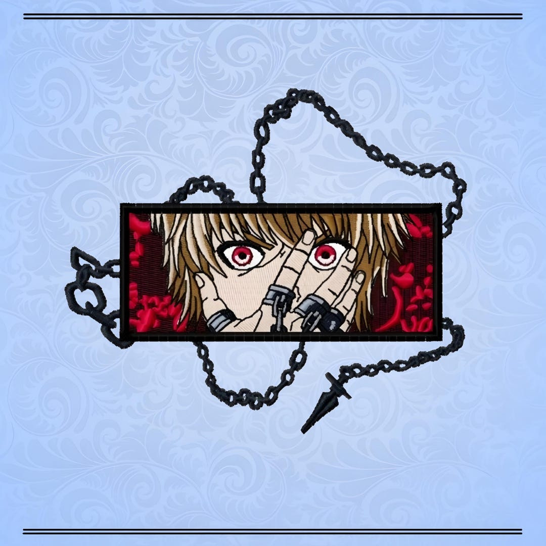 Anime Warrior Embroidery Design: Red Eye Gazze (digital Download ...