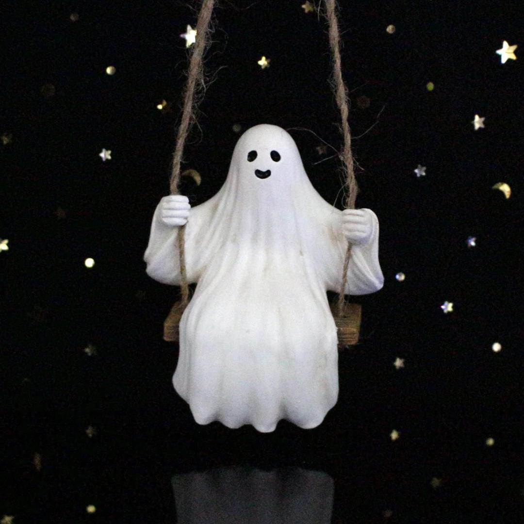 Ghost Swing Halloween Decoration Spooky Garden Porch Decor - Etsy