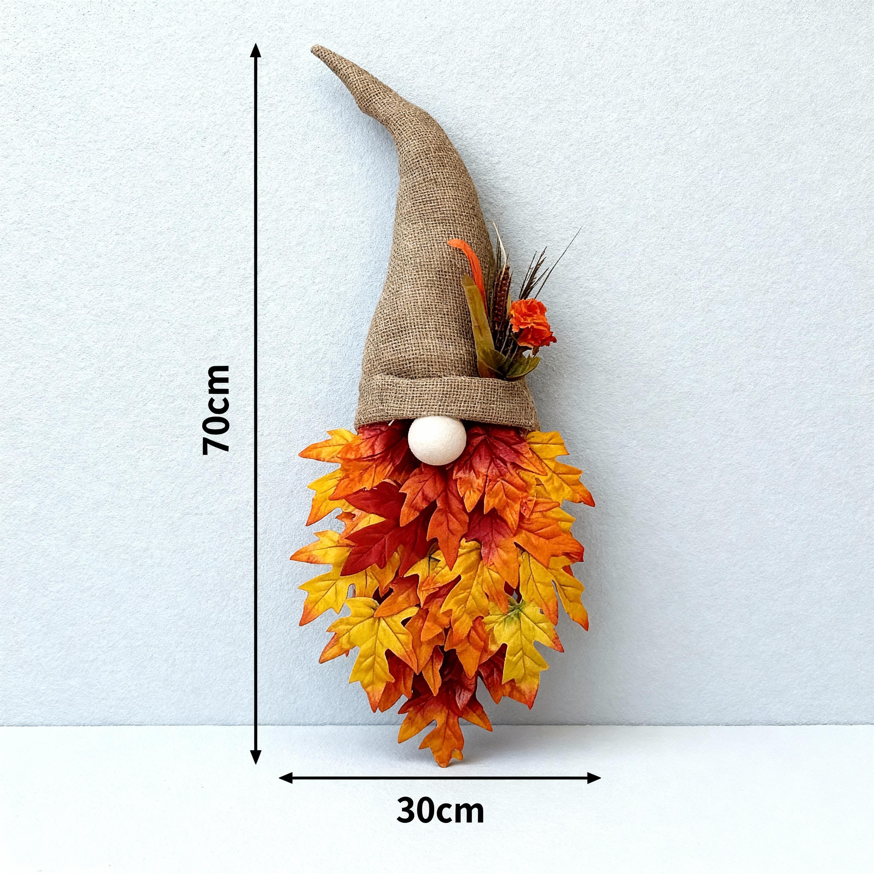 Fall Gnome Decoration Maple Leaf Beard Rustic Farmhouse Decor - Etsy