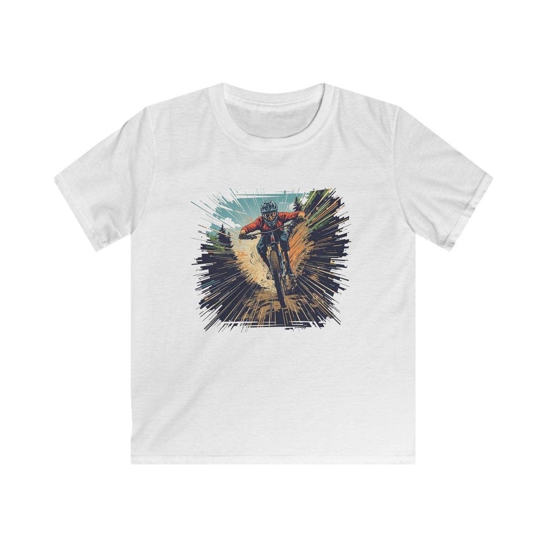 Kids Mountain Bike Tee: Outdoor Adventure Top - Etsy
