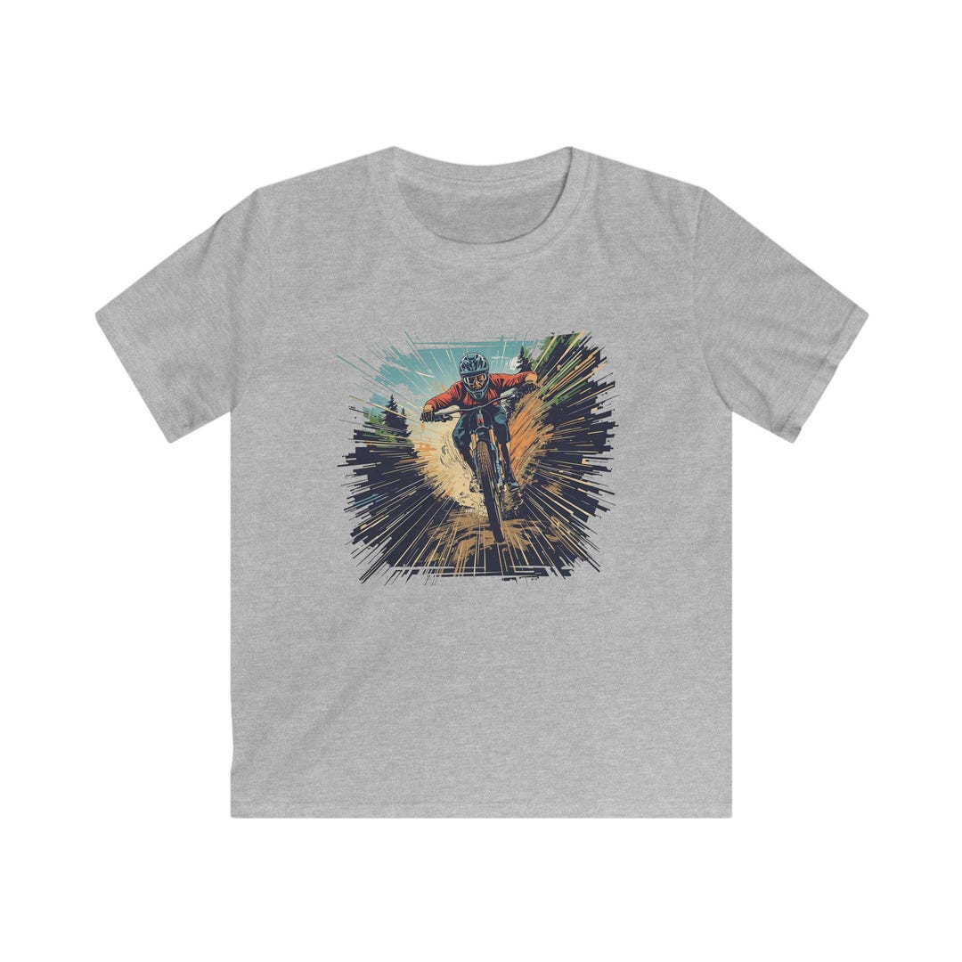 Kids Mountain Bike Tee, Outdoor Activity Shirt, Christmas Gift for Boys ...