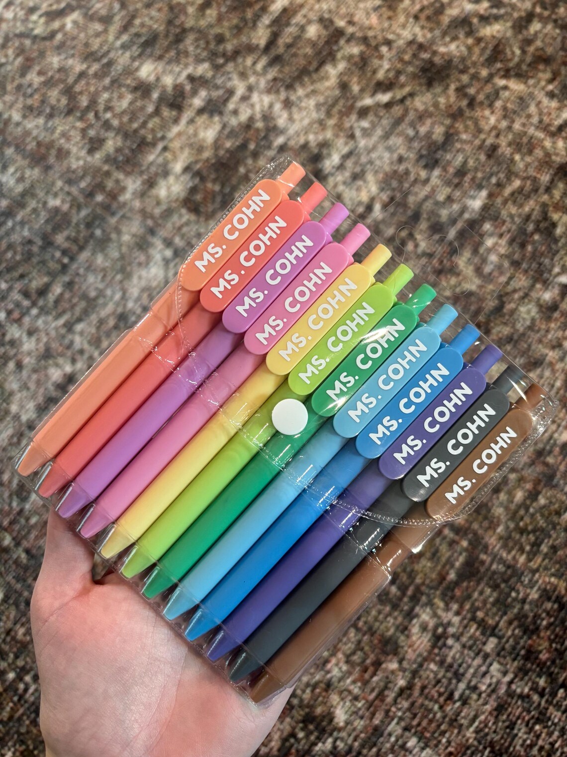 Custom Gel Pen Set – 12 Pack Colored Gel Pens Personalized With Name ...