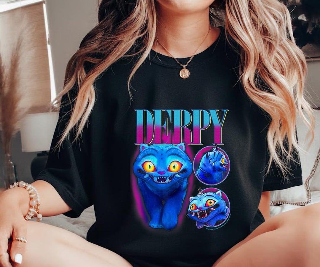 Derpy Cat PNG | Funny Neon Blue Cartoon Cat Digital Download | Cute ...