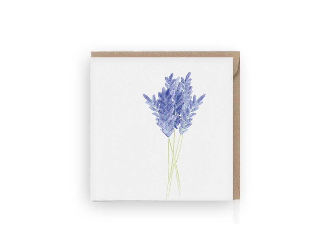 Lavender Greeting Card - Etsy