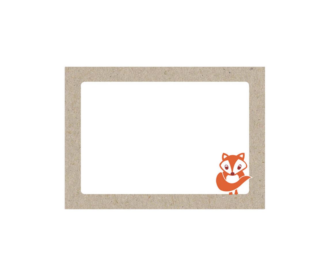 Fox Mailing Labels, 12 Mailing Labels, Address Labels, Fox Labels ...