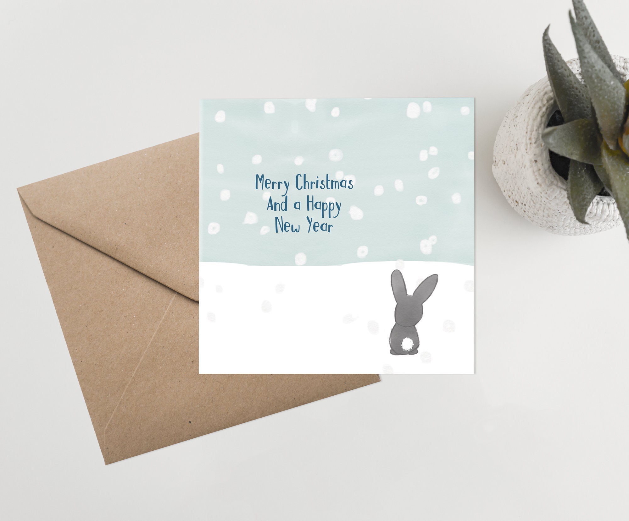 Merry Christmas and a Happy New Year Christmas Card Pack - Etsy