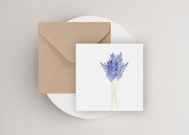Lavender Greeting Card - Etsy