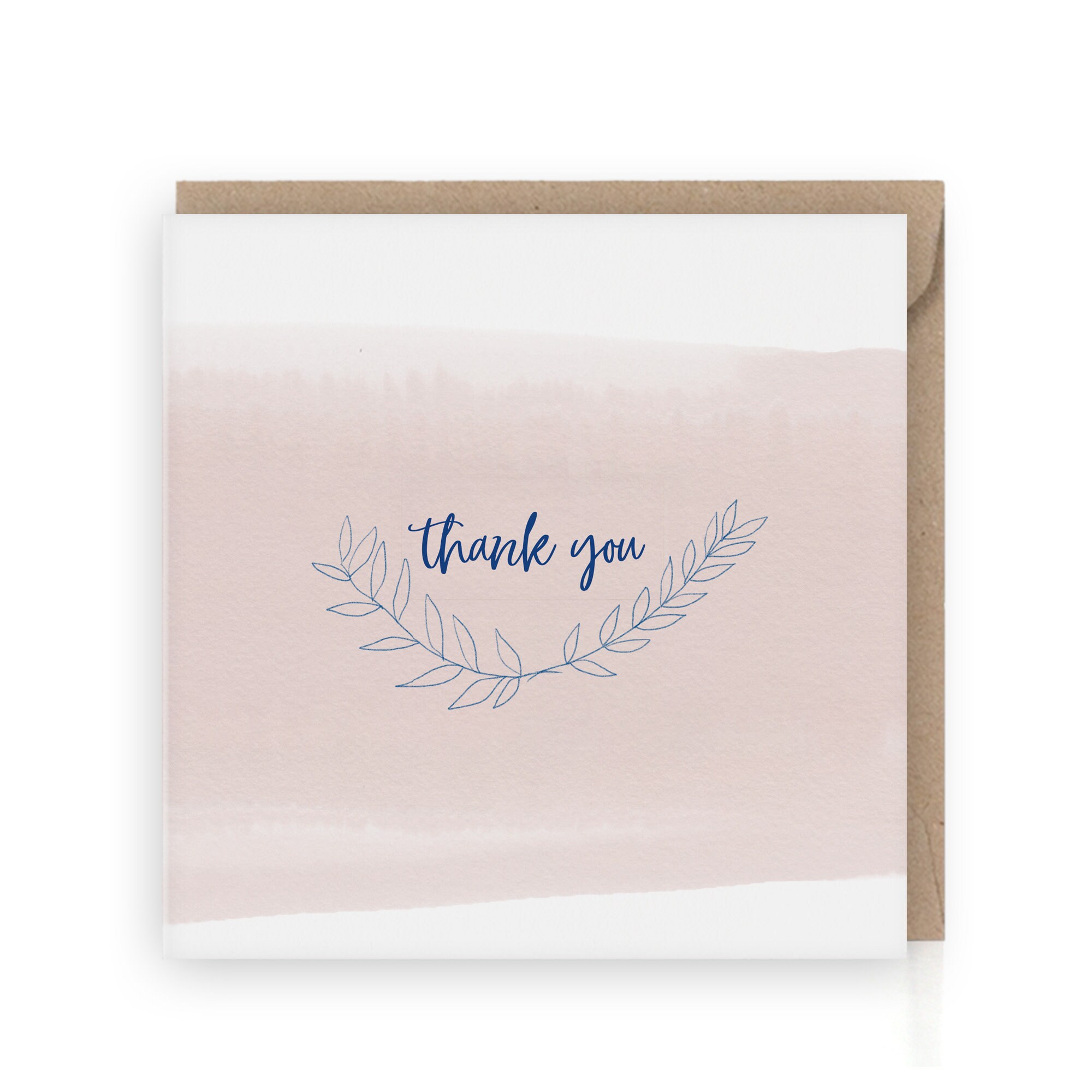 Thank You Card, Greeting Card, Thanks, Eco-friendly, Low Footprint ...