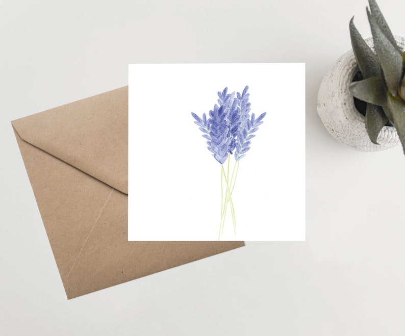 Lavender Greeting Card - Etsy