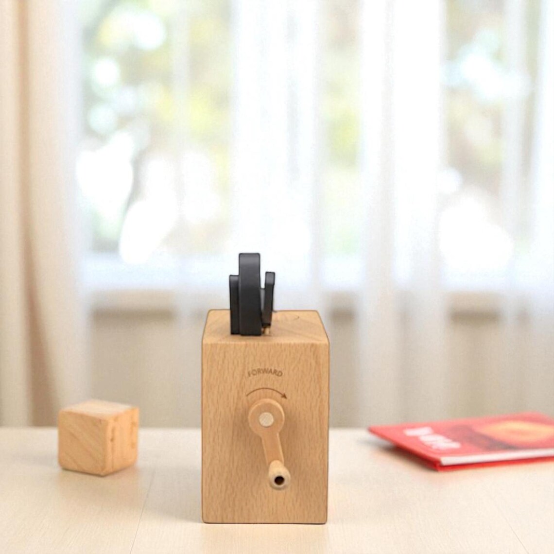 Cat & Mouse Music Box: German Beech Wood, Mechanical Crank - Etsy